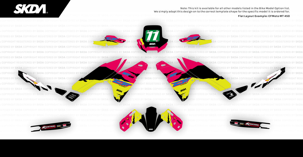 CF Moto Full Graphics Kits - by SKDA Moto Creative.