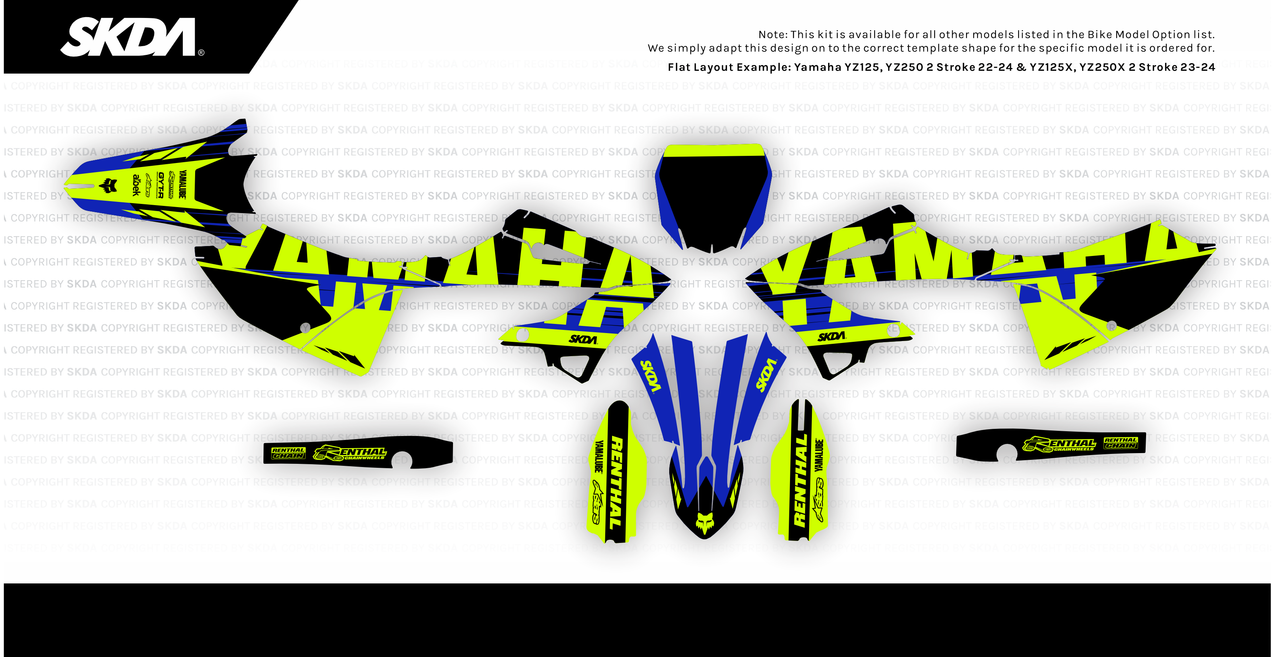 HONEST NEON YZ Full Graphics Kit | SKDA USA