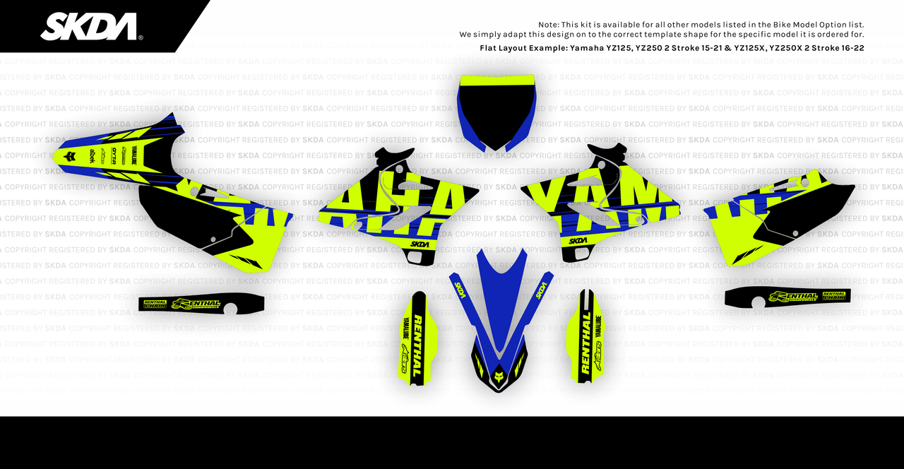 HONEST NEON YZ Full Graphics Kit | SKDA USA