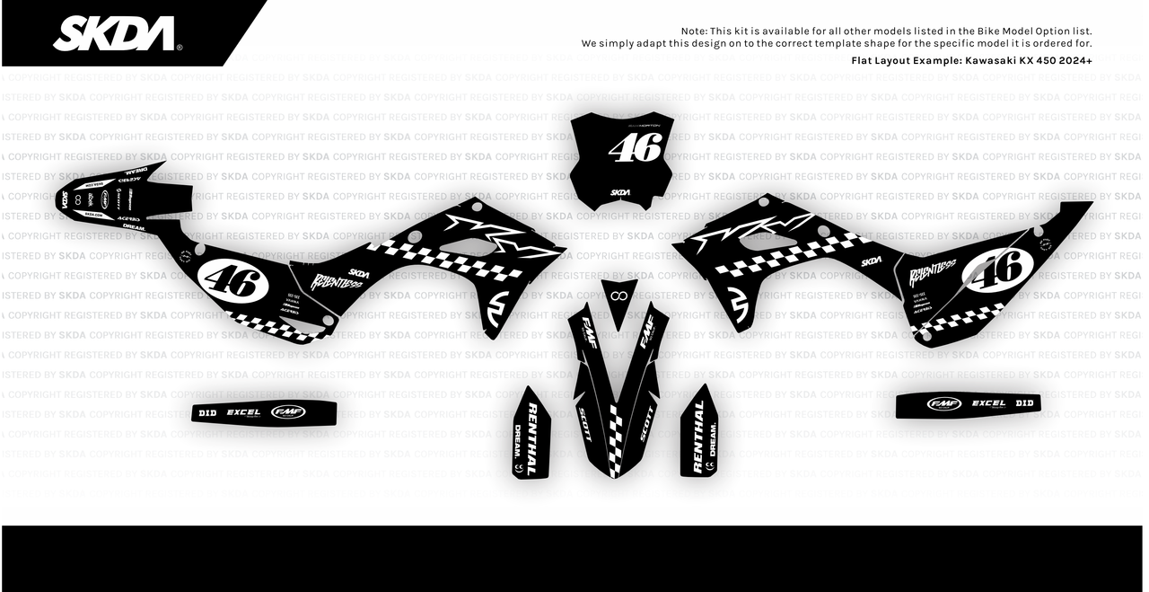 Kawasaki KXF Graphics Kit - by SK Designs Australia