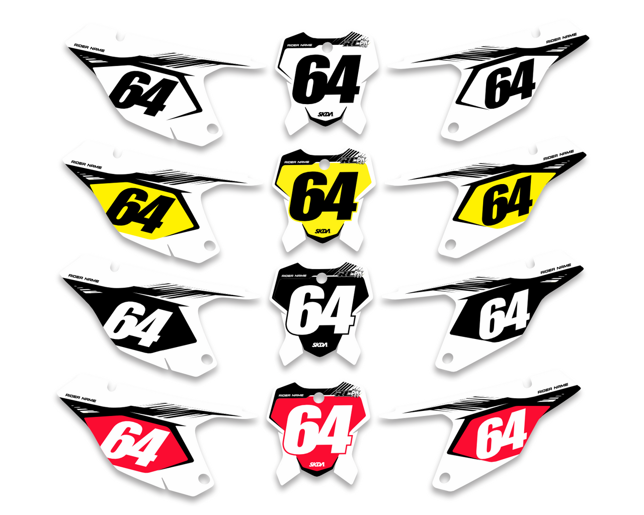Triumph TFX RC White Number Plates | SKDA USA