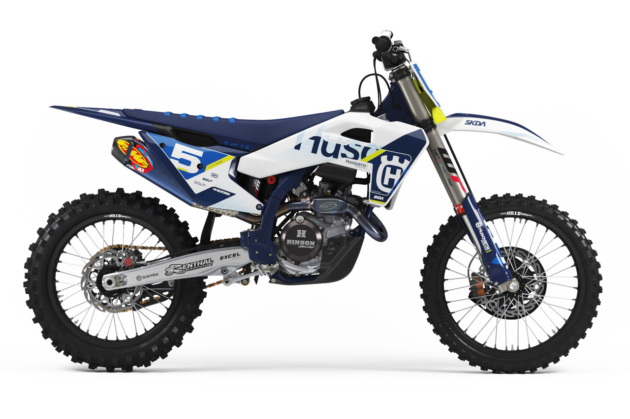 MIST Navy Husqvarna Full Graphics Kit | SKDA USA