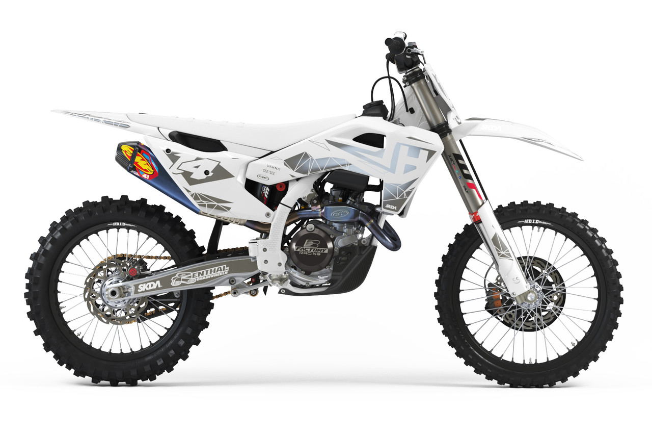 RIDGE CHROME White Husqvarna Full Graphics Kit | SKDA USA