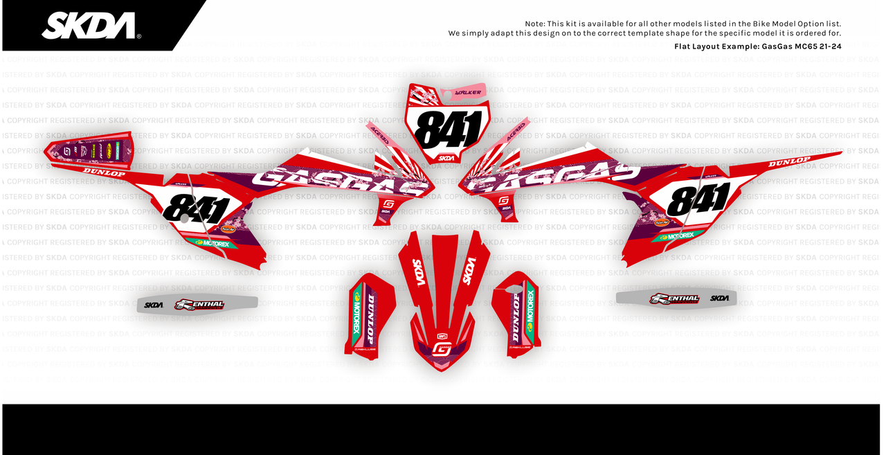 SAKURA GasGas Mini Full Graphics Kit | SKDA USA