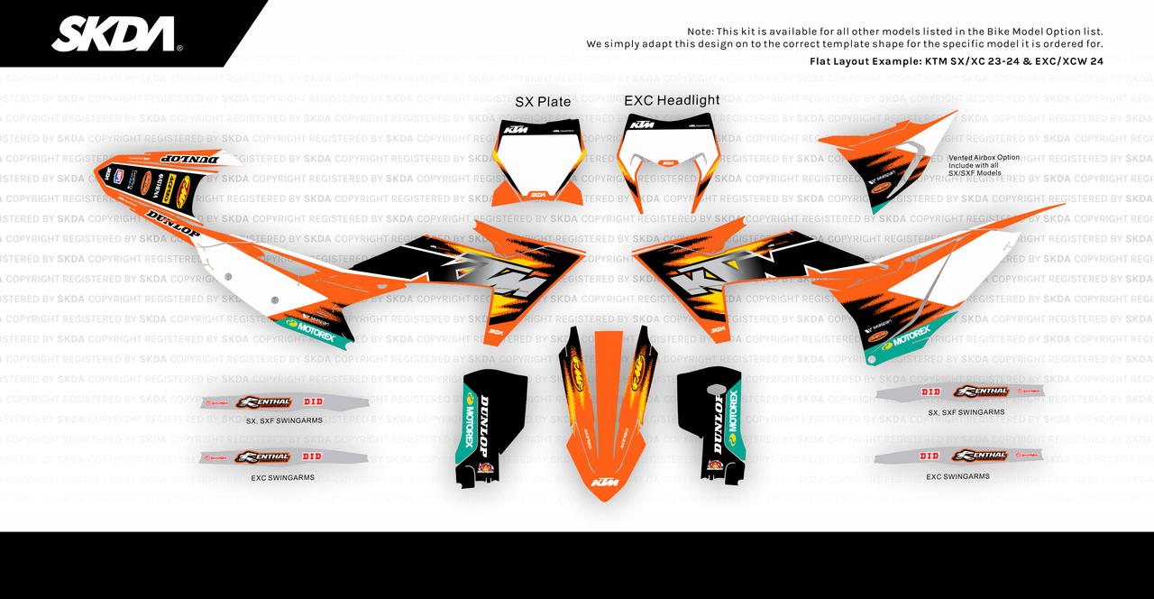 NINENINE KTM Full Graphics Kit | SKDA USA