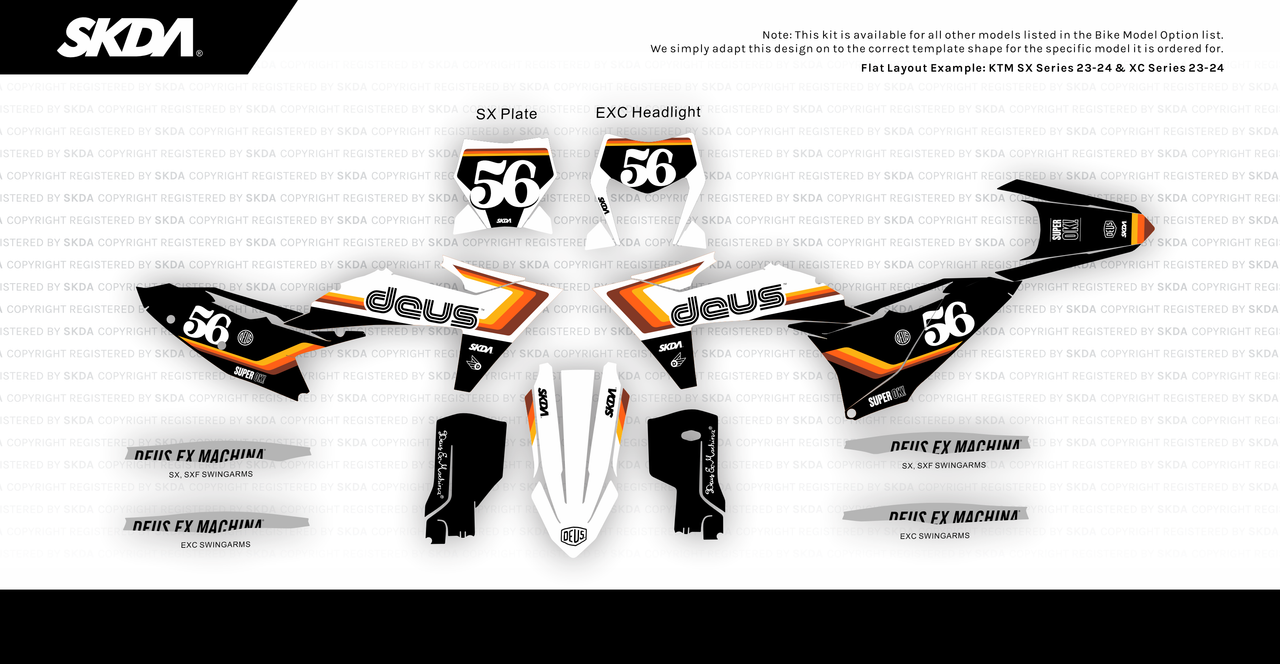 DEUS TRIAD KTM Full Graphics Kit | SKDA USA