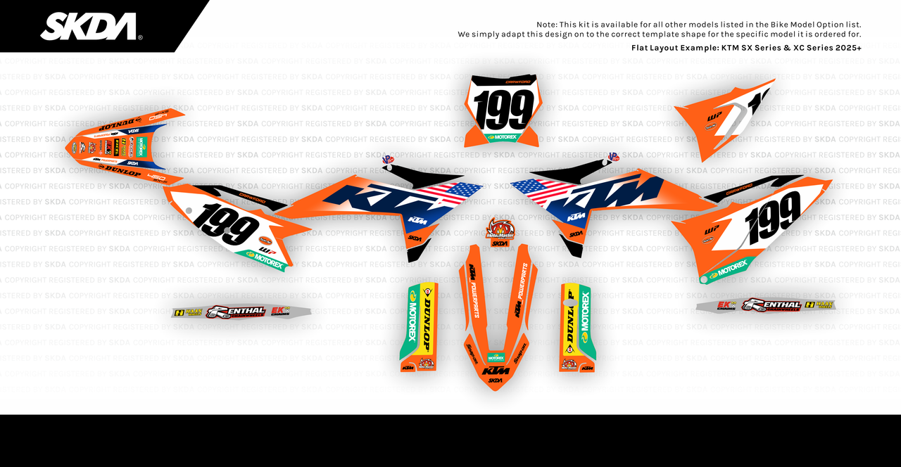 24 PRO US KTM Full Graphics Kit | SKDA USA
