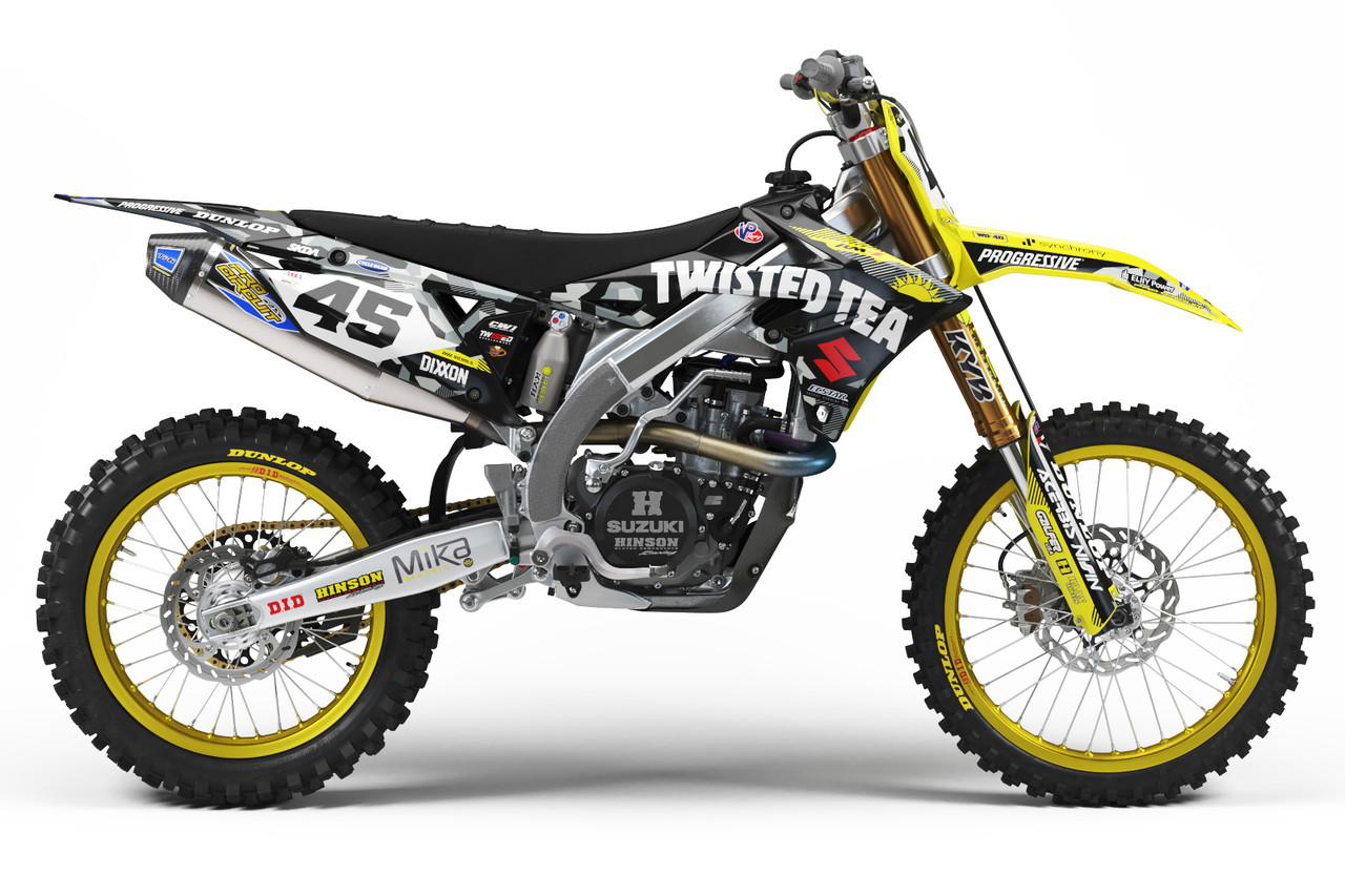 25 Twisted Tea MILITARY Suzuki Full Graphics Kit | SKDA USA