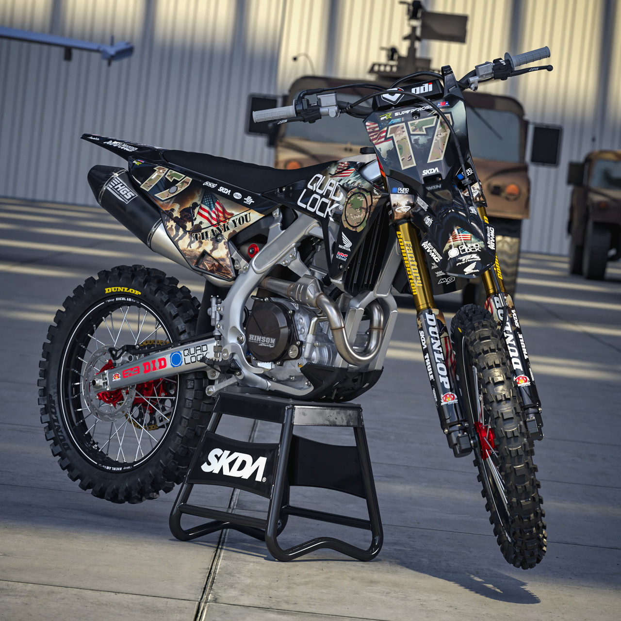 25 QuadLock MILITARY CR/CRF Full Graphics Kit | SKDA USA