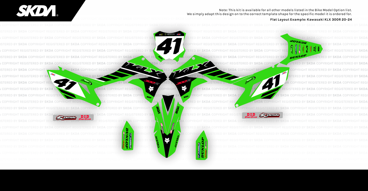PIANO KLX/KDX Full Graphics Kit | SKDA USA