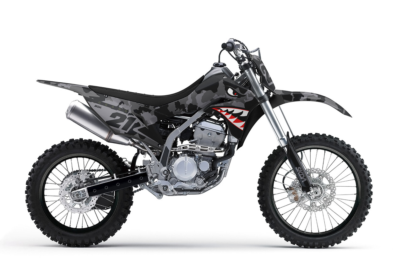BOMBER Black KLX/KDX Full Graphics Kit | SKDA USA