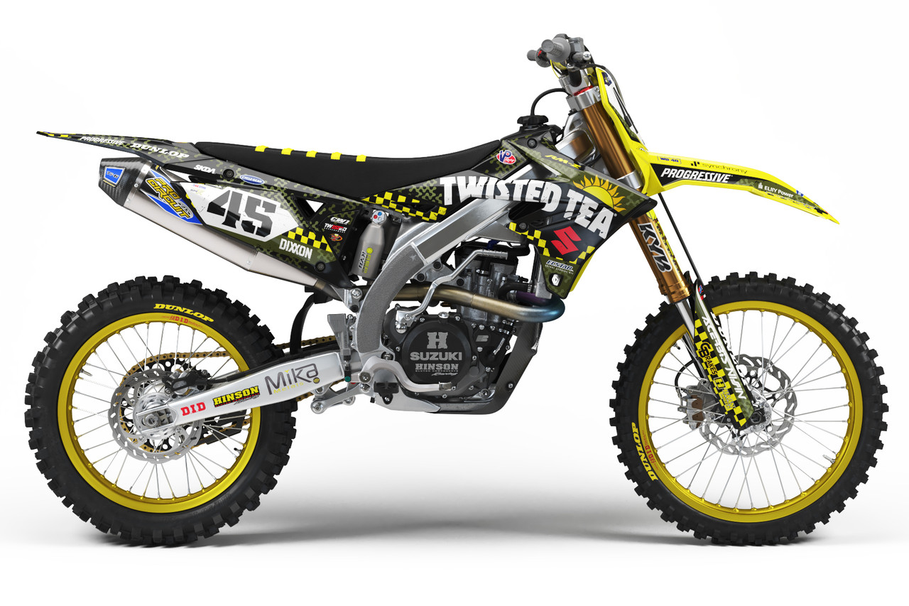 25 Twisted Tea MX MILITARY Suzuki Replica Graphics Kit - SKDA - US Store