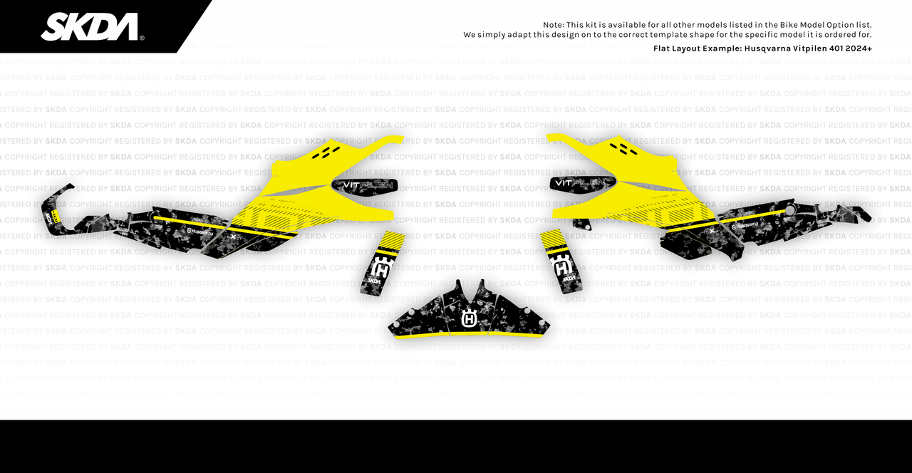 FORGE Yellow Vitpilen/Svartpilen Full Graphics Kit | SKDA USA