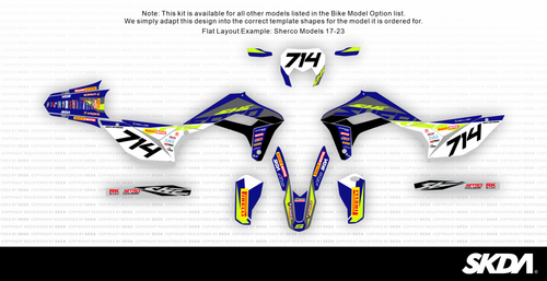 23 SHERCO FACTORY TEAM Full Graphics Kit | SKDA USA