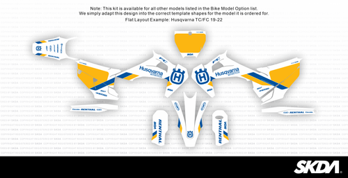HERITAGE V2 White Husqvarna Full Graphics Kit | SKDA USA