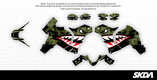 BOMBER Khaki Desert X Full Graphics Kit | SKDA USA