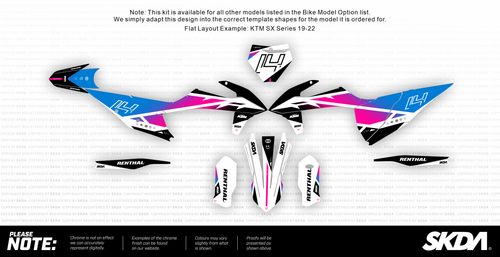 PRISMA CHROME KTM Full Graphics Kit | SKDA USA
