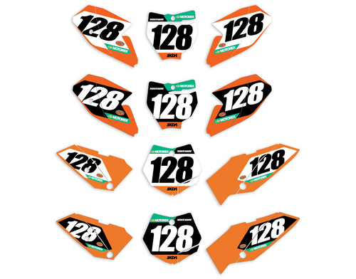 Graphics/Stickers - Number Plates - KTM - KTM 50 SX, 65 SX & SX-E ...
