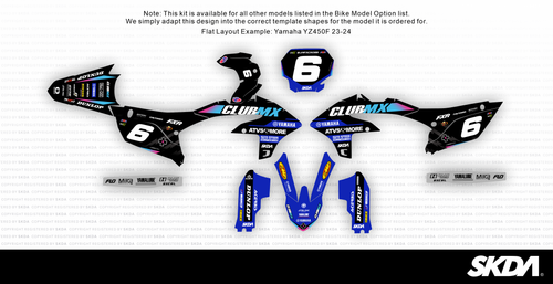 CLUBMX V1 Black YZF/WRF Full Graphics Kit | SKDA USA