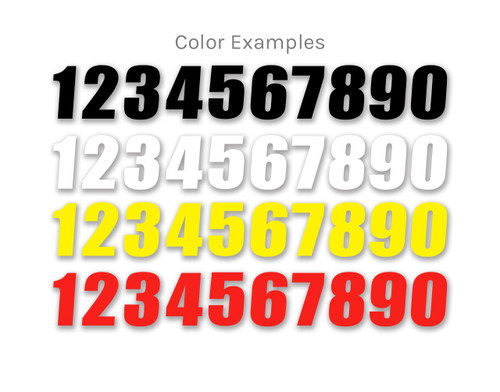 NATIONAL Style Individually Cut Out Numbers - Pack of 3pcs - SKDA - US ...