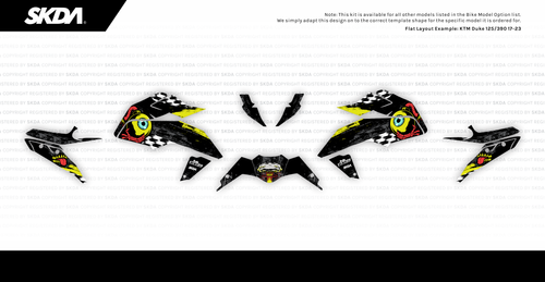 ROADKILL V1 Color KTM Duke Full Graphics Kit | SKDA USA