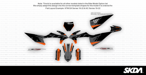 CENTRALIZE Grey KTM Full Graphics Kit | SKDA USA