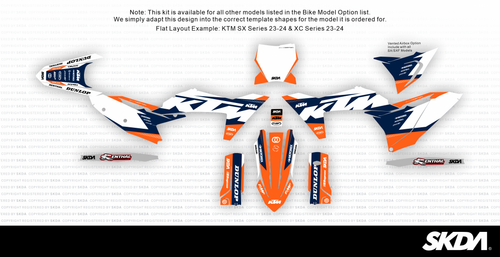 CENTRALIZE White KTM Full Graphics Kit | SKDA USA