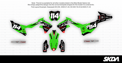 SLASH Green KX/KXF Full Graphics Kit | SKDA USA