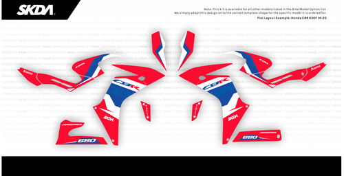 INLINE Red/Blue CBR Full Graphics Kit | SKDA USA