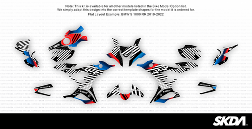 PROTO White S1000RR Full Graphics Kit | SKDA USA