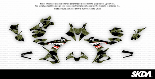 BOMBER Khaki S1000RR Full Graphics Kit | SKDA USA