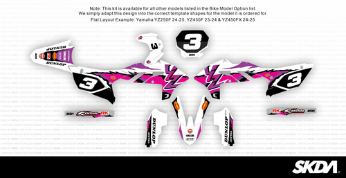 REWIND Pink/Ppl YZF/WRF Full Graphics Kit | SKDA USA