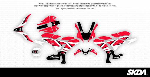 REWIND Red Supersport Full Graphics Kit | SKDA USA