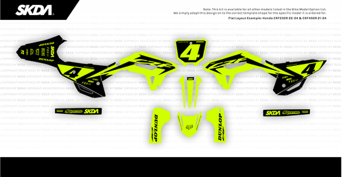HAWK NEON CR/CRF Full Graphics Kit | SKDA USA