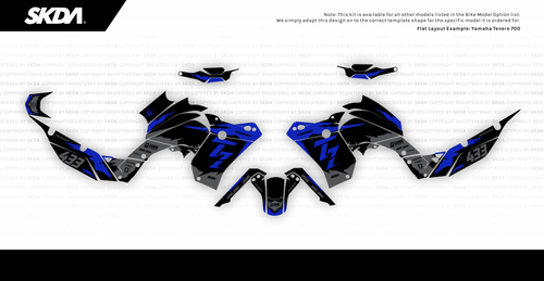 Yamaha Tenere 700 Full Graphics Kit - by SKDA Moto Creative.