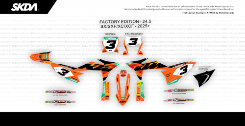 25 PRO KTM Full Graphics Kit | SKDA USA