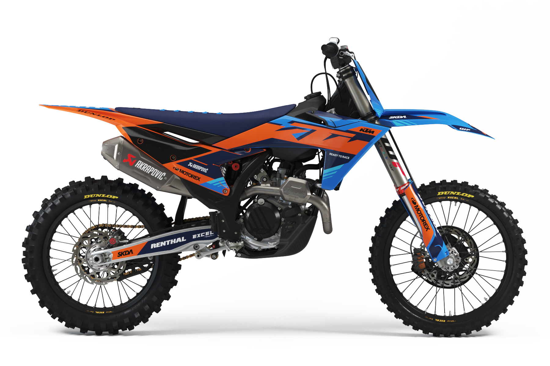 RIFT Org/Navy KTM Full Graphics Kit - SKDA - US Store