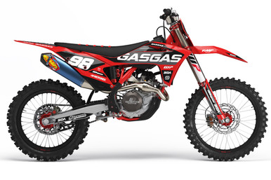 SURGE Red/Blk GasGas Full Graphics Kit | SKDA USA