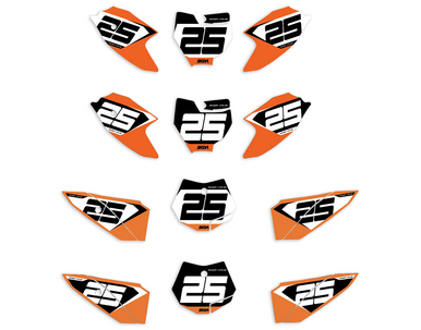S3 KTM Mini Bike Number Plates | SKDA USA