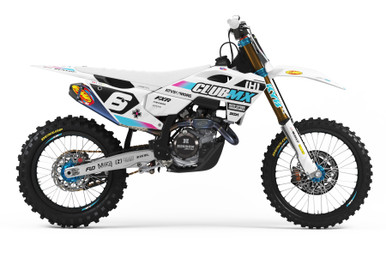 CLUBMX V1 White Husqvarna Full Graphics Kit | SKDA USA