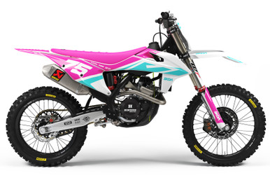 DIVIDE Pink/Teal KTM Full Graphics Kit | SKDA USA