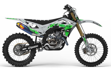 RIDGE Gry/Green KX/KXF Full Graphics Kit | SKDA USA
