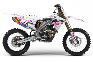FRACTURE White RMZ Full Graphics Kit | SKDA USA
