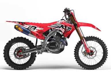 FRACTURE Red CR/CRF Full Graphics Kit | SKDA USA