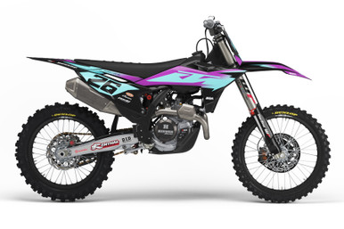 AGITATE Ppl/Teal KTM Full Graphics Kit | SKDA USA