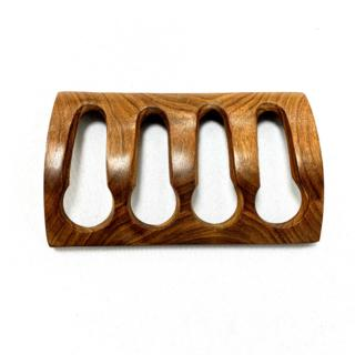Wood Crescent Pipe Stand/4 - Boutique De Fumee