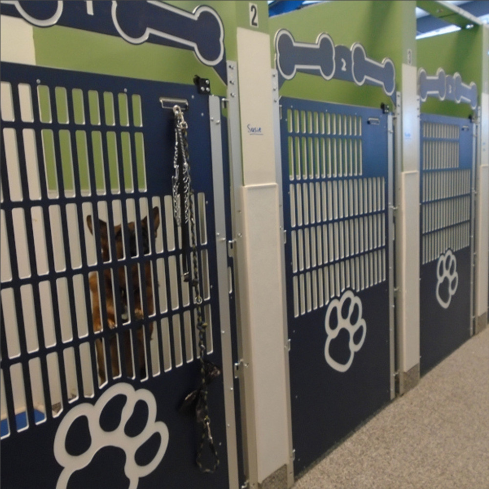 Kennel Ideas: Navy Blue Dog Kennels | Barkly Manor - Gator Kennels