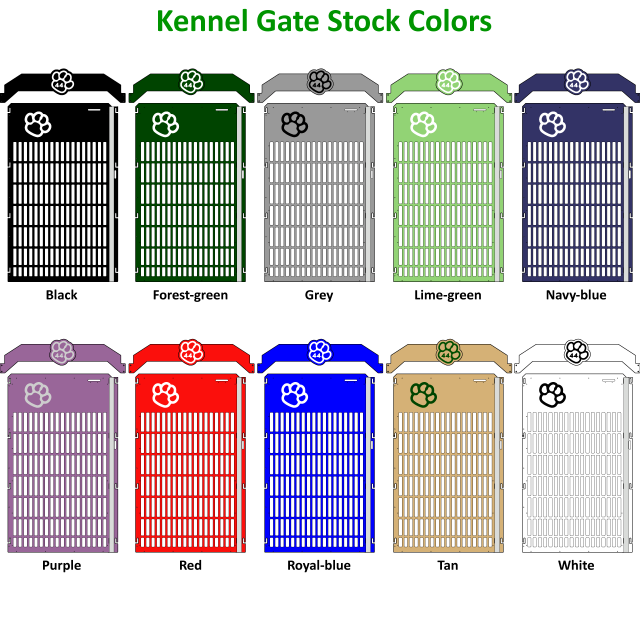 Slotted Dog Kennel Gate - Gator Kennels