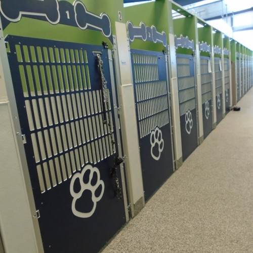 Kennel Ideas: Navy Blue Dog Kennels | Barkly Manor - Gator Kennels