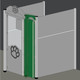 Add storage to your dog kennels with this locker kit.